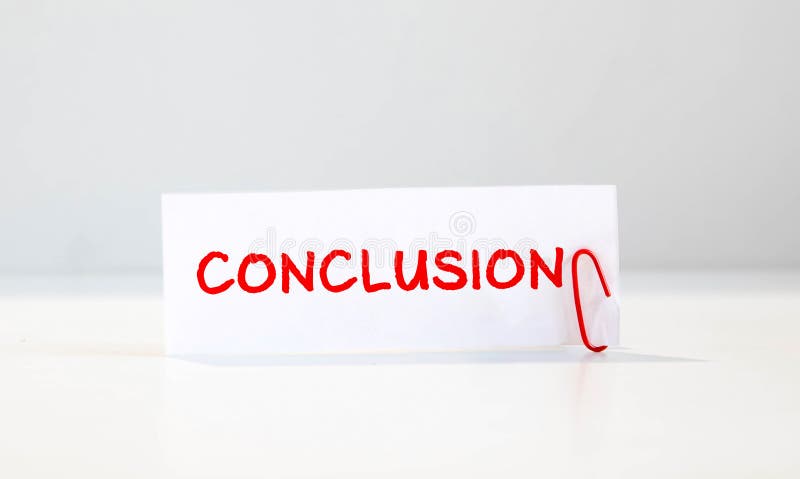 Word Conclusion Handwritten with White Marker Stock Photo - Image of ...