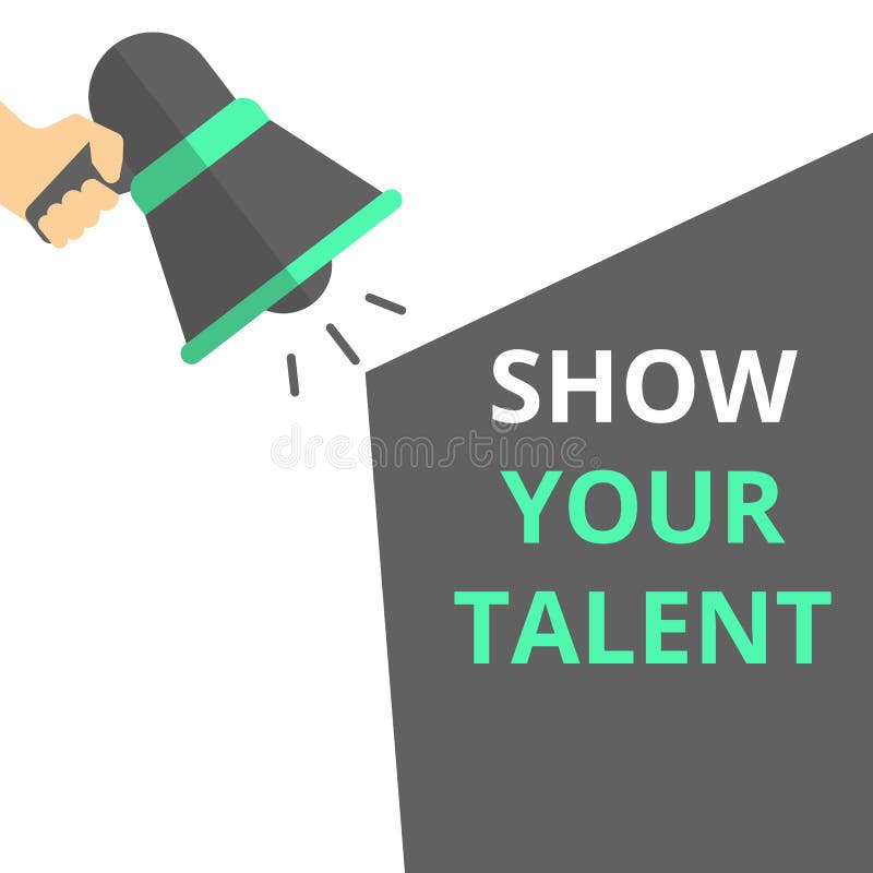 Show Your Talent Sign. Handwritten Text For School Talent Show ...