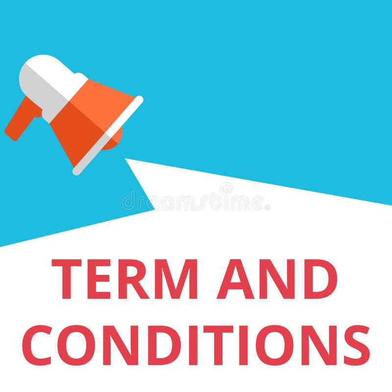 Text Writing Term and Conditions Stock Illustration - Illustration of ...