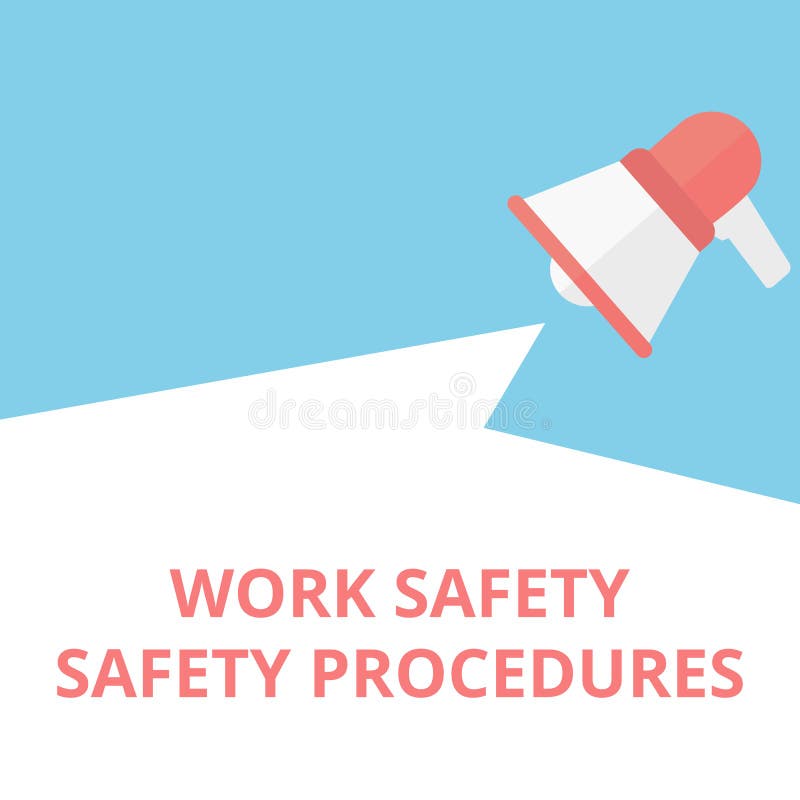 Text Writing Work Safety Safety Procedures Stock Illustration ...