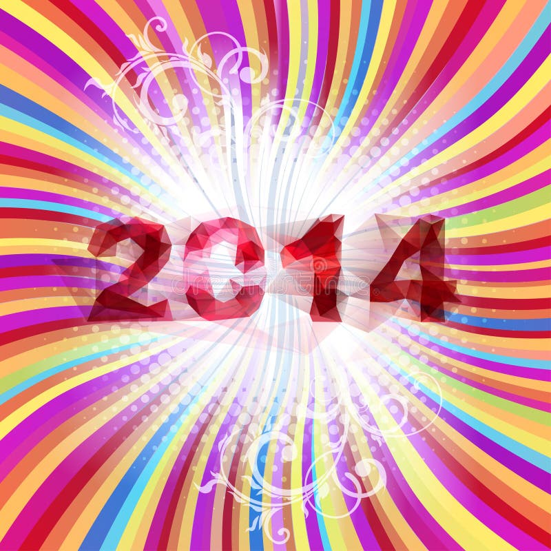 Text 2014 year stock vector. Illustration of number, color - 33583588