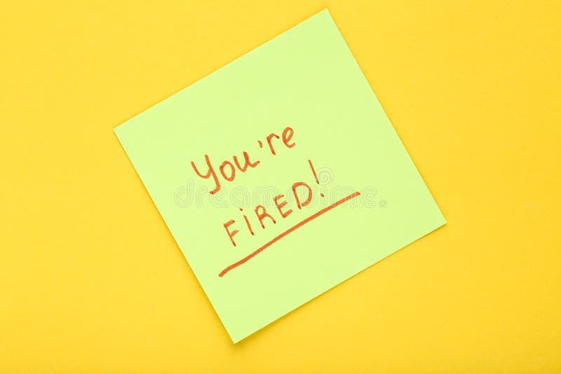 Text You are Fired stock image. Image of office, problem - 179607603