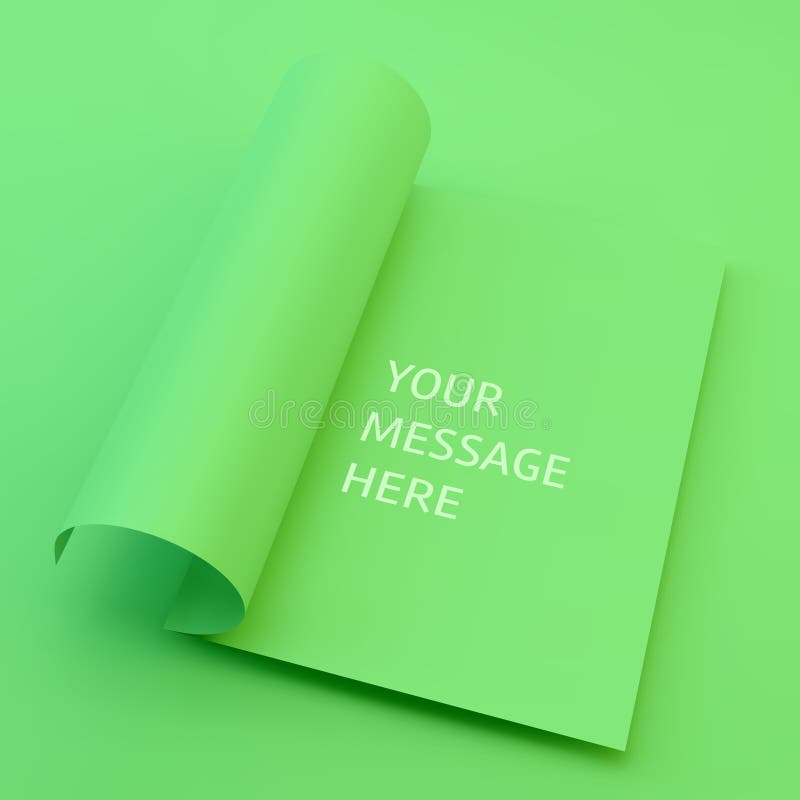 Textbook, Booklet or Notebook Mockup. Blank Page Template for Design ...