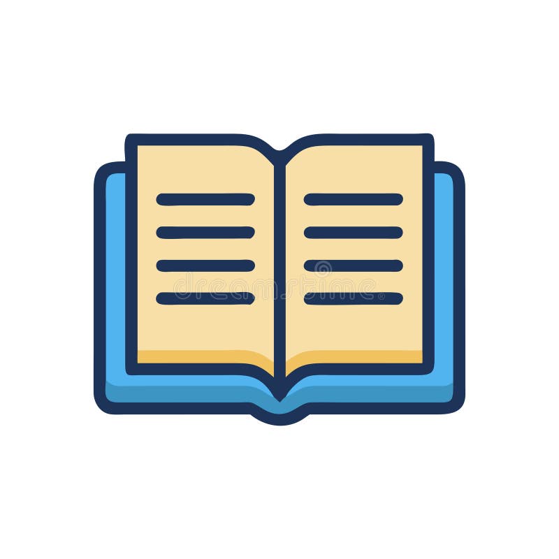 Textbook Icon for Study Resources Stock Vector - Illustration of school ...