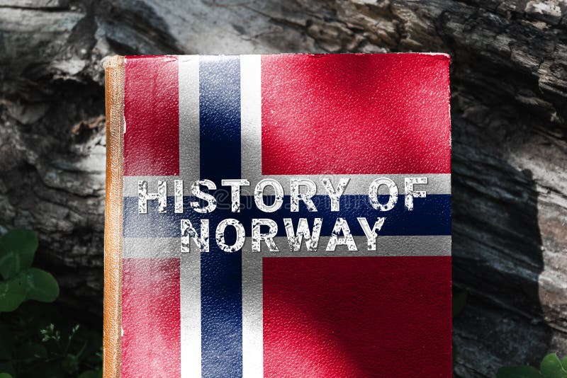 Textbook of Norwegian History. History of Norway Stock Illustration ...