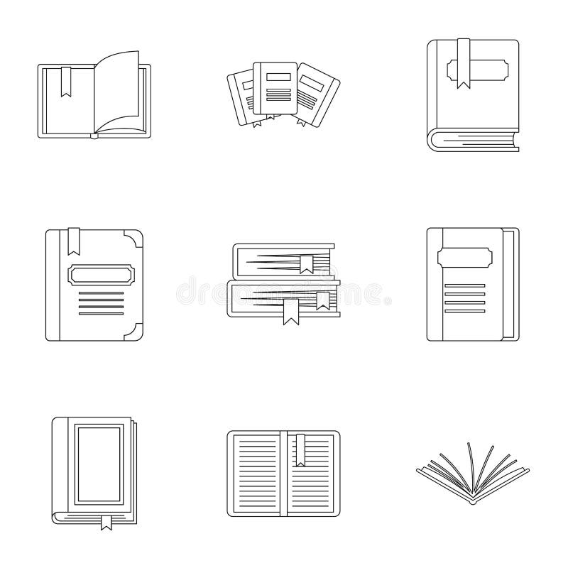 Thick Book Set 9 Stock Illustrations – 19 Thick Book Set 9 Stock ...