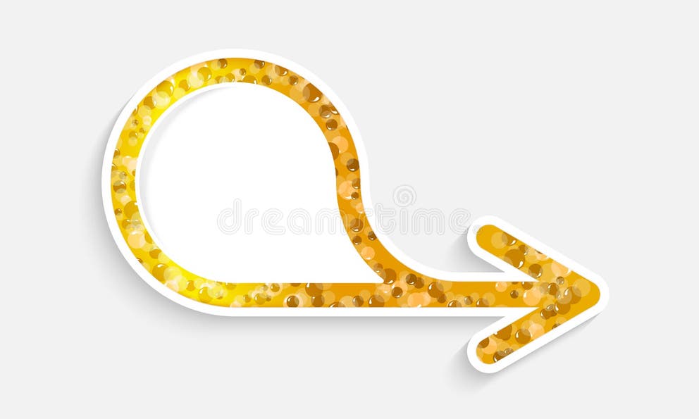 Textfeld mit Pfeil vektor abbildung. Illustration von richtung - 33985668