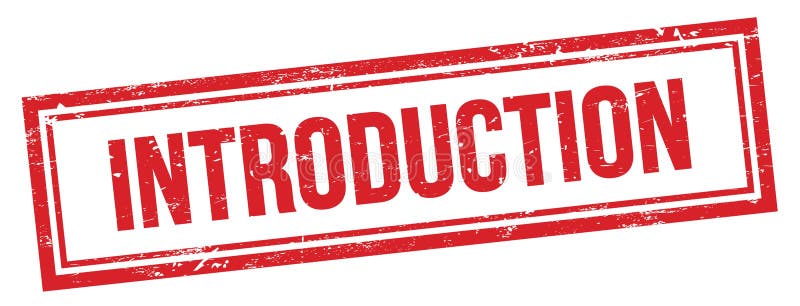 Texte D'introduction Sur Le Timbre Rond Grungy Rouge Illustration Stock ...