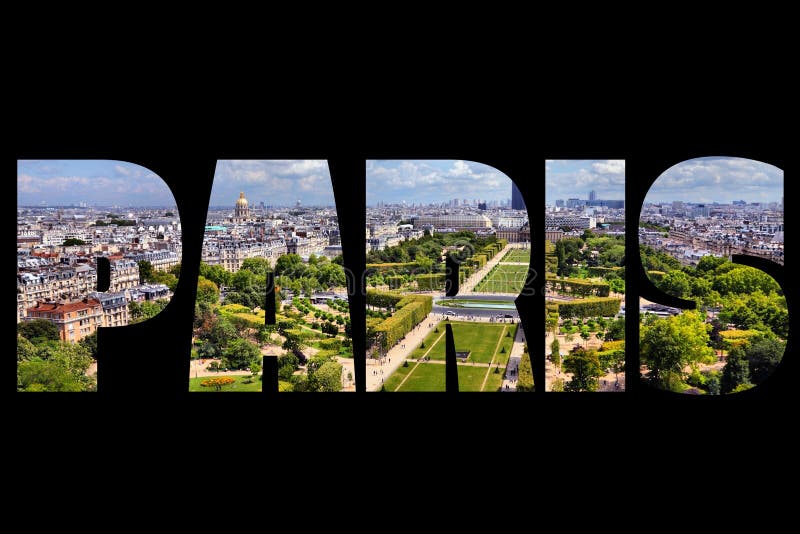 Texte de Paris photo stock. Image du france, forme, course - 80783792