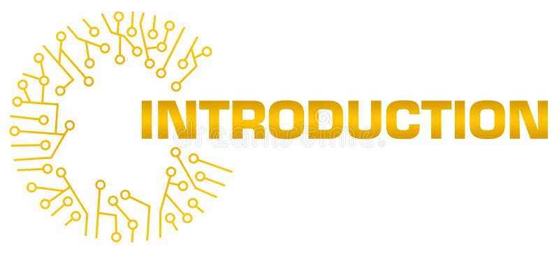 Texte Jaune Circulaire D'introduction Illustration Stock - Illustration ...