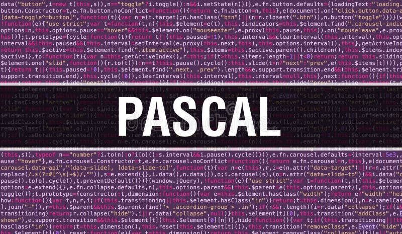 Langage De Programmation De Pascal Illustration de Vecteur - Illustration du portable, commande ...