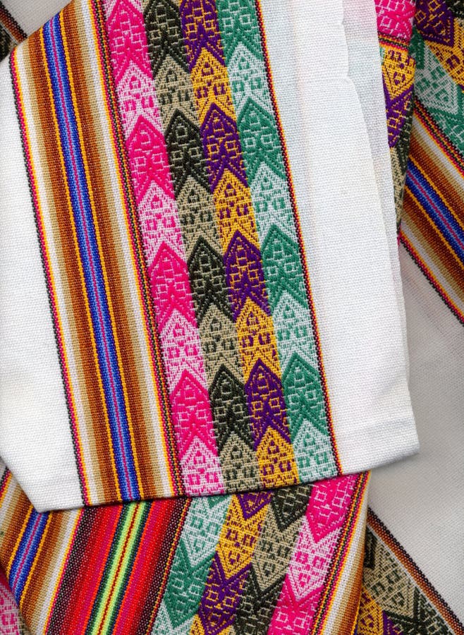 Close up peruano do textil foto de stock. Imagem de artesanato - 8764394
