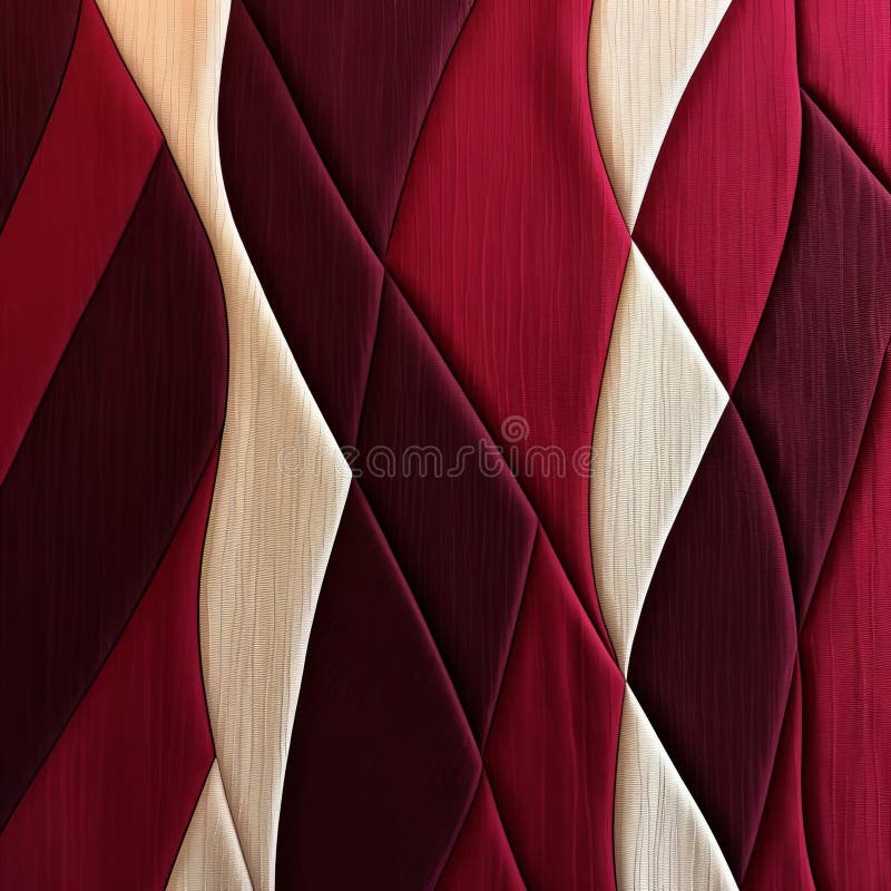 Designing Minimalist Maroon Textile Art for Modern Spaces Stock ...