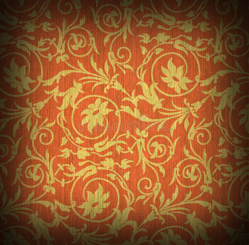 Vintage Floral Coral Sepia Symbol Mandala on Colorful Background ...