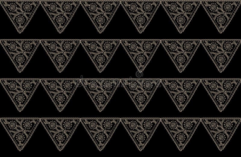 Textile Chunri Pattern Golden and Green Base Stock Illustration ...