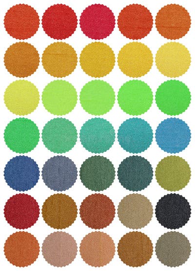 Textile Color Chart stock illustration. Illustration of sampler - 14591130