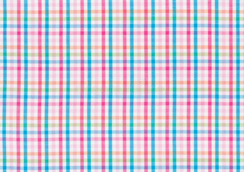 Textile with a Colorful Checked Pattern Stock Photo - Image of design ...
