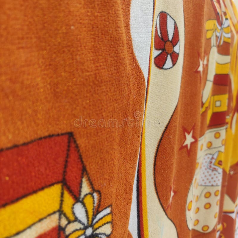 Textile Designing on Bed Sheet Stock Photo - Image of tapestry, design ...