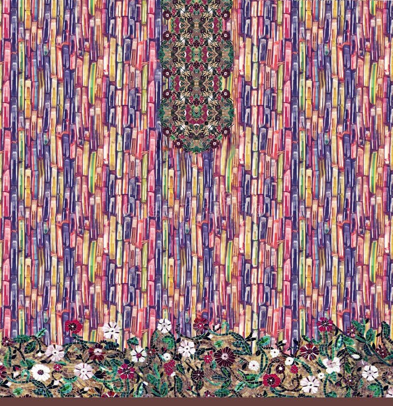 Textile Digital Design Fabric Print Wallpaper Stock Stock Illustration ...