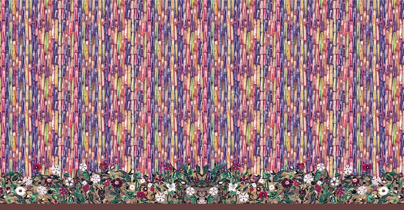 Textile Digital Design Fabric Print Wallpaper Stock Stock Illustration ...