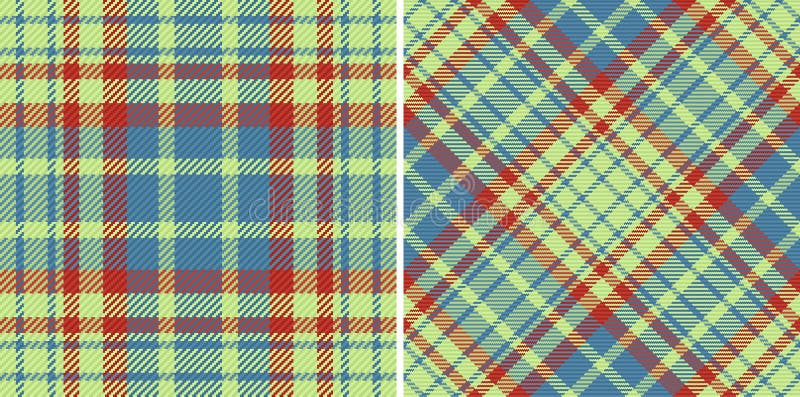 Textile Fabric Plaid. Vector Pattern Seamless Stock Image - Image of ...