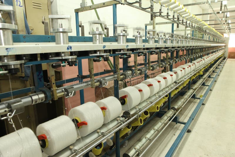 Textile factory stock photo. Image of blurred, spinning - 24049568