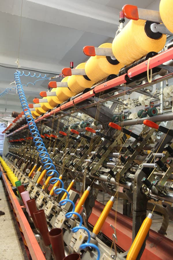 Textile factory stock photo. Image of blurred, spinning - 24049568