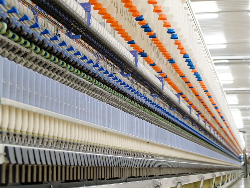 Textile factory stock photo. Image of equipment, thread - 5468648