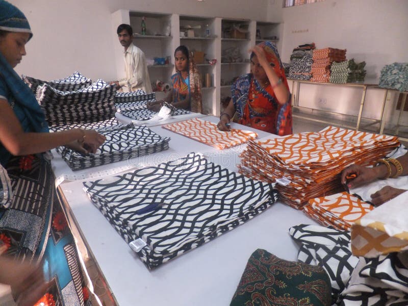 Textile Factory in India editorial stock image. Image of blue - 22625109