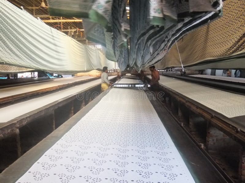 Textile Factory in India editorial stock image. Image of curtain - 22625179