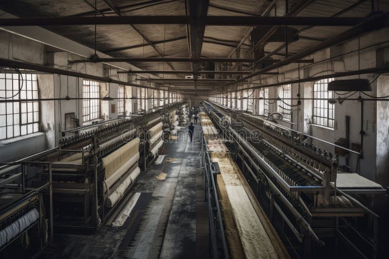 Textile Factory Workers Stock Illustrations – 208 Textile Factory ...