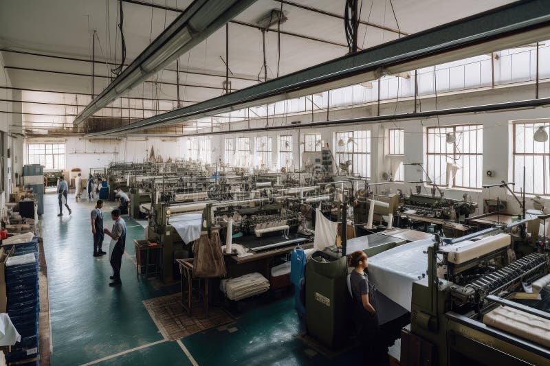 Textile Industry Workers Stock Illustrations – 363 Textile Industry ...