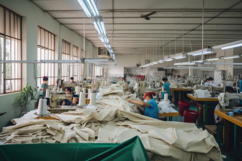 Textile Industry Workers Stock Illustrations – 363 Textile Industry ...