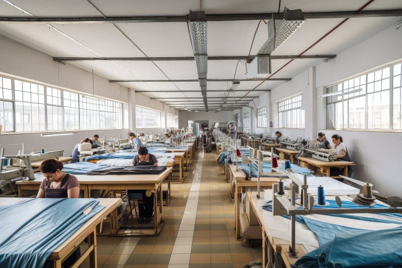 Textile Industry Workers Stock Illustrations – 363 Textile Industry ...