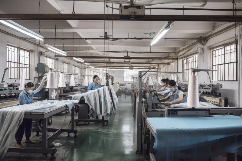 Textile Industry Workers Stock Illustrations – 363 Textile Industry ...