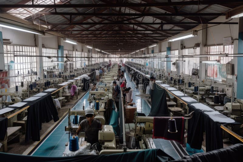 Textile Industry Workers Stock Illustrations – 363 Textile Industry ...