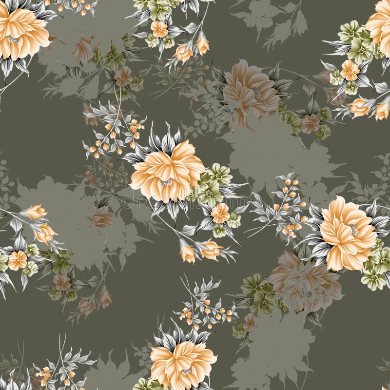 2224870681 Seamless Ceramic Tiles Flower Texture Art Wallpaper Pattern ...