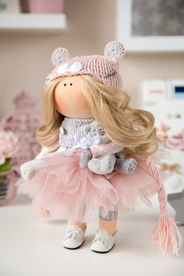 Textile Handmade Interior Doll Stock Image - Image of chinse, homemade ...