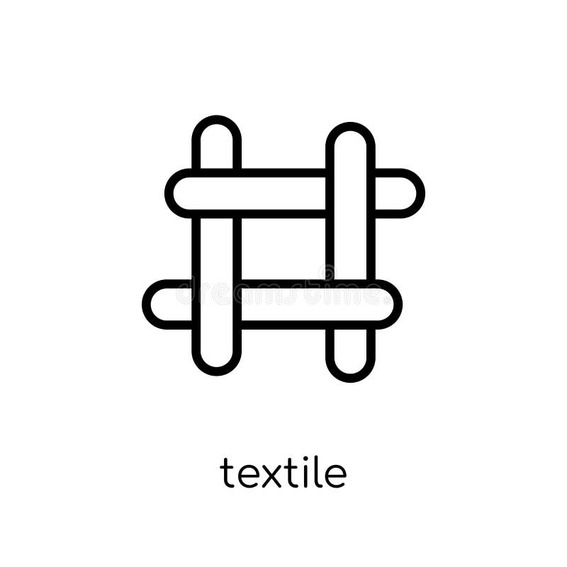 Textile Icon from Collection. Stock Vector - Illustration of cotton ...