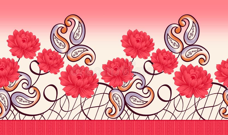 Native American Floral Border Designs