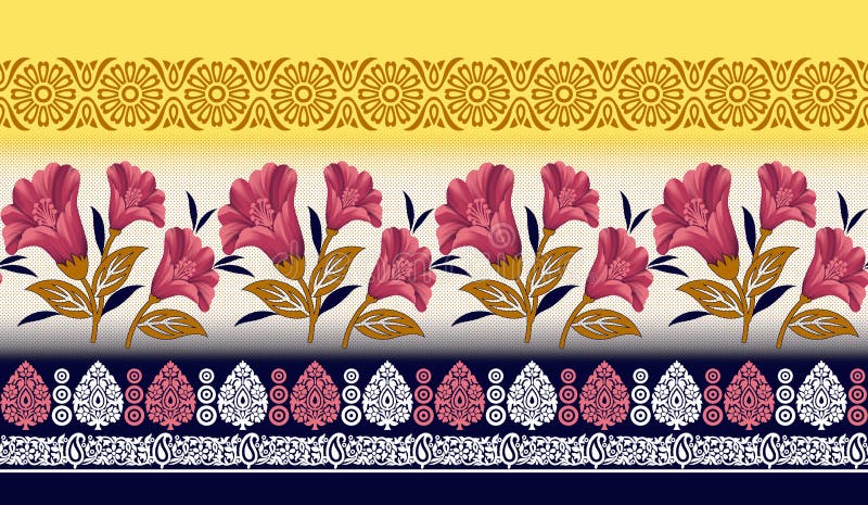 Indian Floral Border Designs
