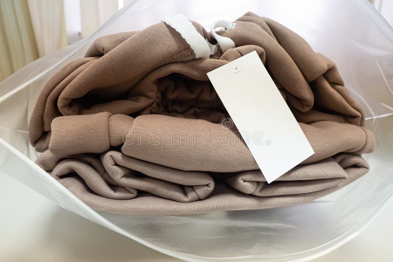 Textile Industry. the Suit is in the Package. Casual Clothes Stock ...