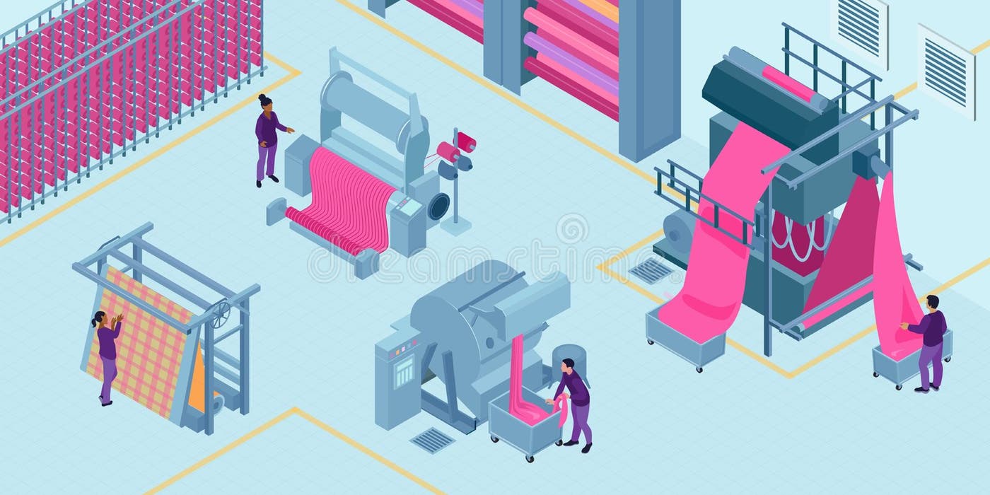 Textile Manufacturing Unit Stock Illustrations – 143 Textile ...