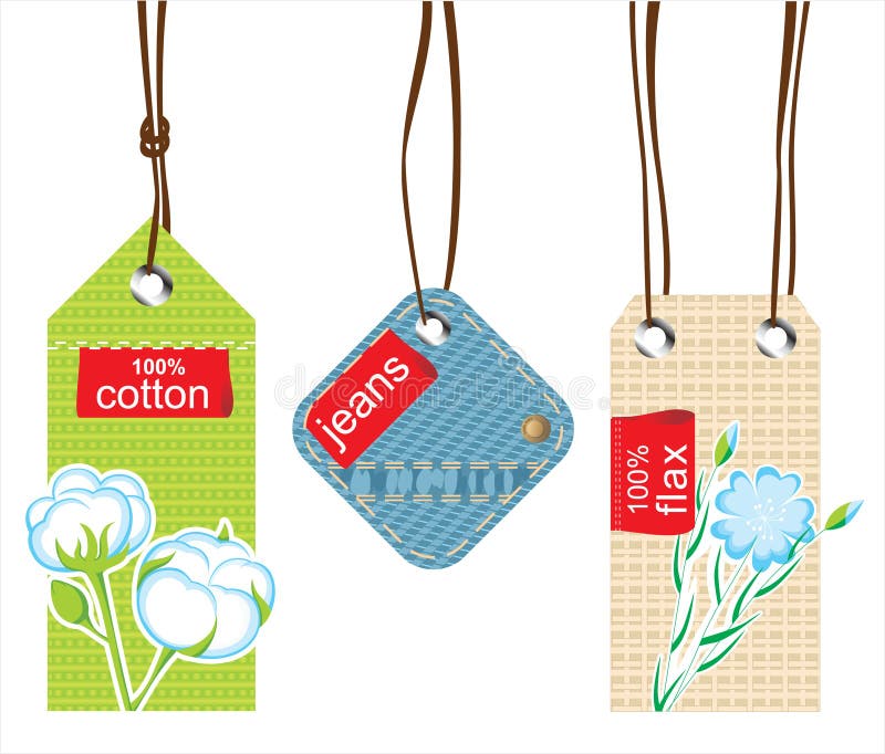 Textile labels stock vector. Illustration of prices, offers - 18039792