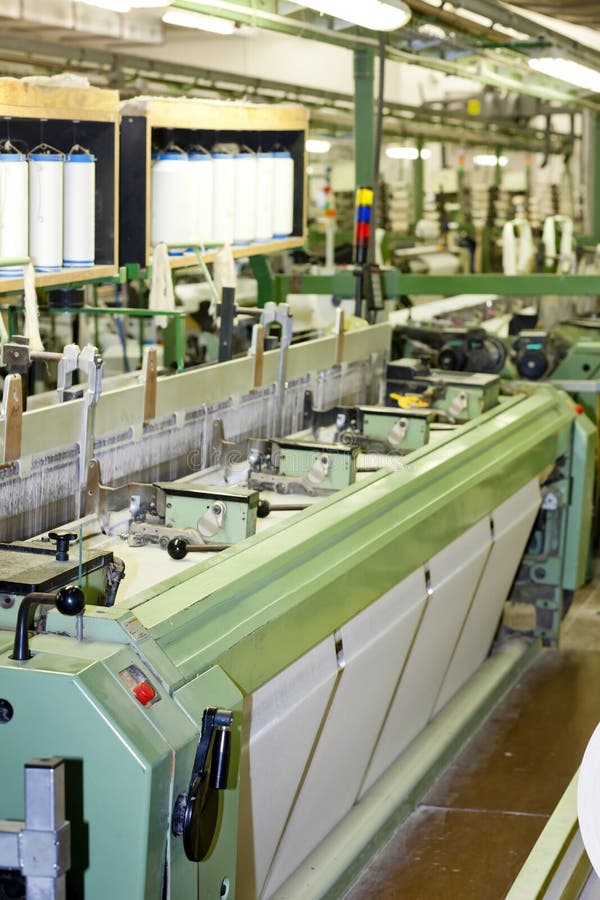 Textile machine stock image. Image of interior, detail - 11451185