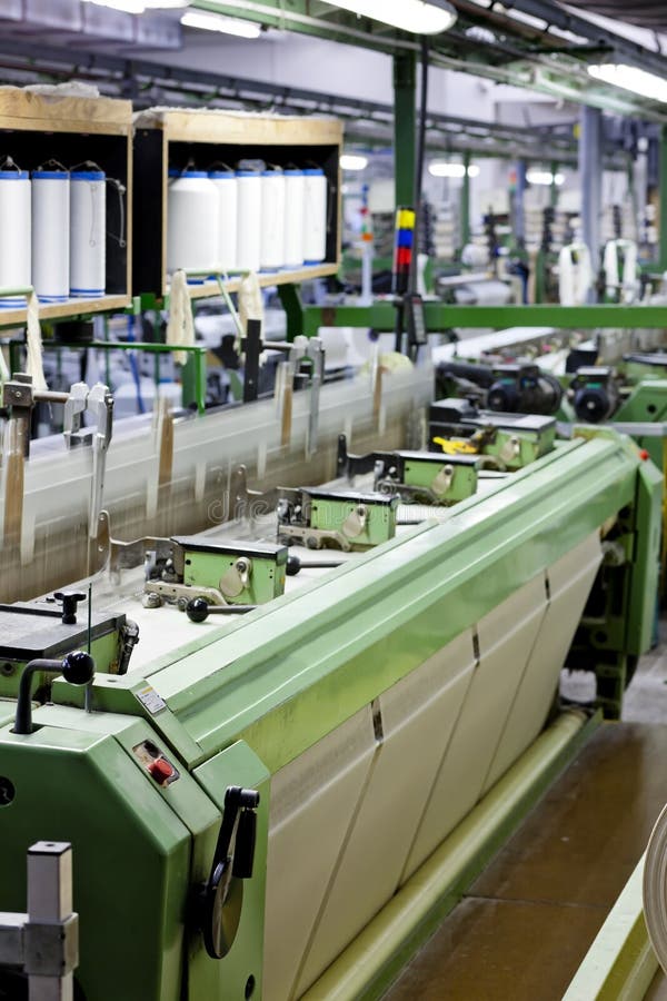 Textile machine stock image. Image of interior, detail - 11451185