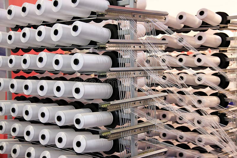 Textile manufacturing stock image. Image of polyester - 37729387