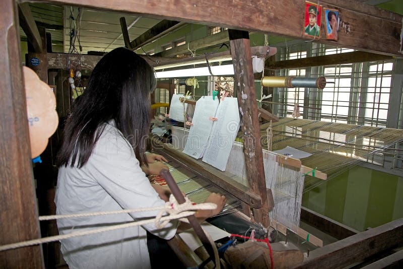 Textile Myanmar editorial photo. Image of destination - 57480601