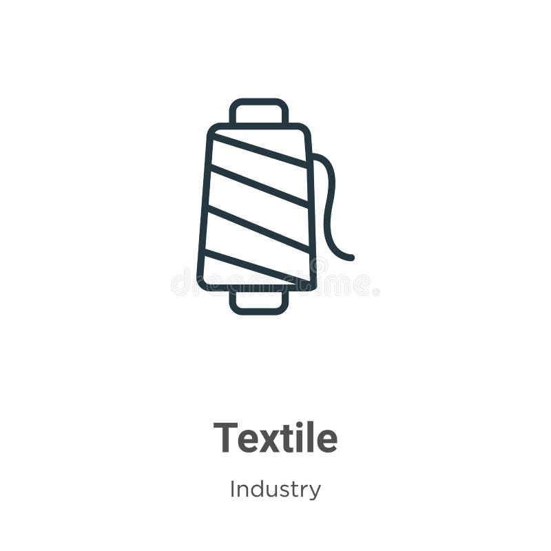 Textile Industry Monochrome,outline Icons In Set Collection For Design ...