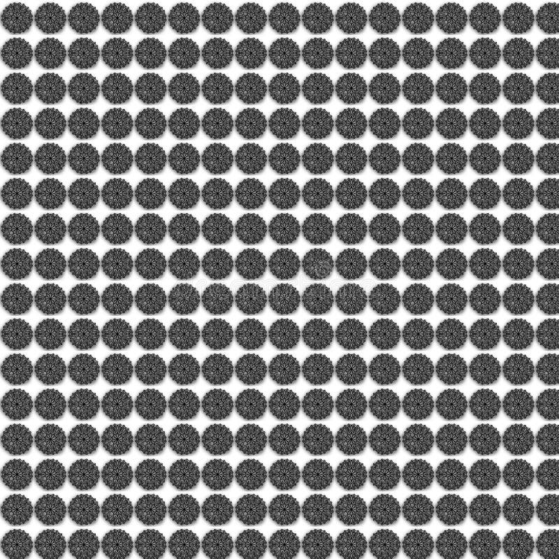 Textile Pattern for Black and White Square Cloths Stock Illustration ...
